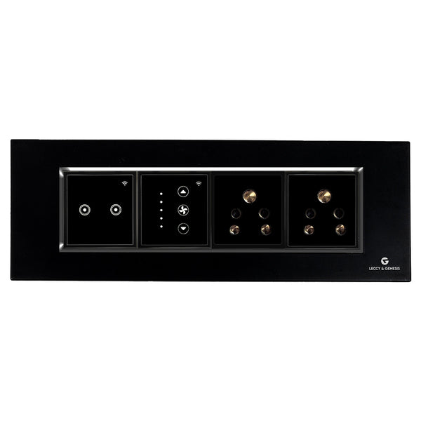 L&G 8 Modular Smart Switch Panel | WiFi Touch Switch Board – Leccy and ...