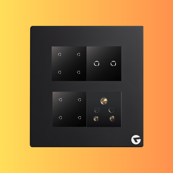 L&G 8M WiFi Smart Switch Board | Square Smart Touch Switch with Alexa ...