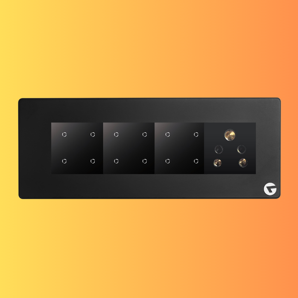 L&G 8M Modular WiFi Smart Switch Board | Horizontal Touch Panel | Alexa ...