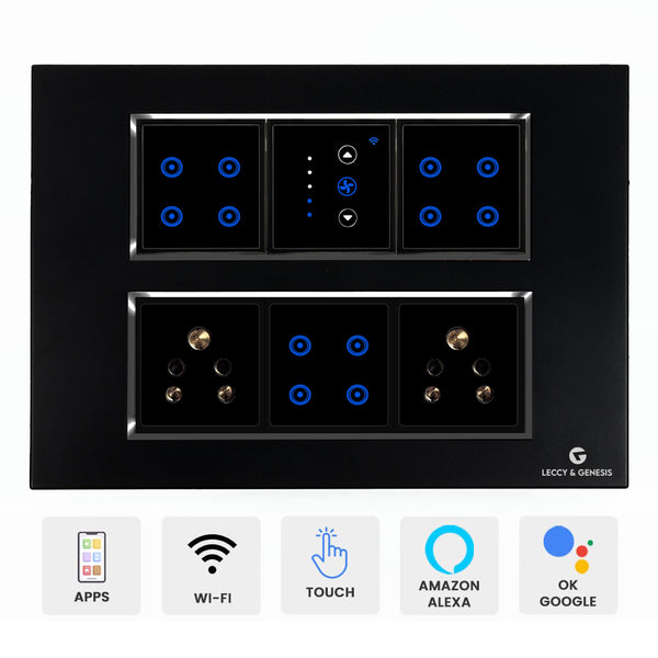 L&G Smart Switch Board | 12 Module Wifi Touch Switch Board | – Leccy ...