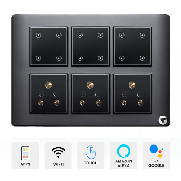 12 module switch board | Smart Touch Switch Panel – Leccy and Genesis