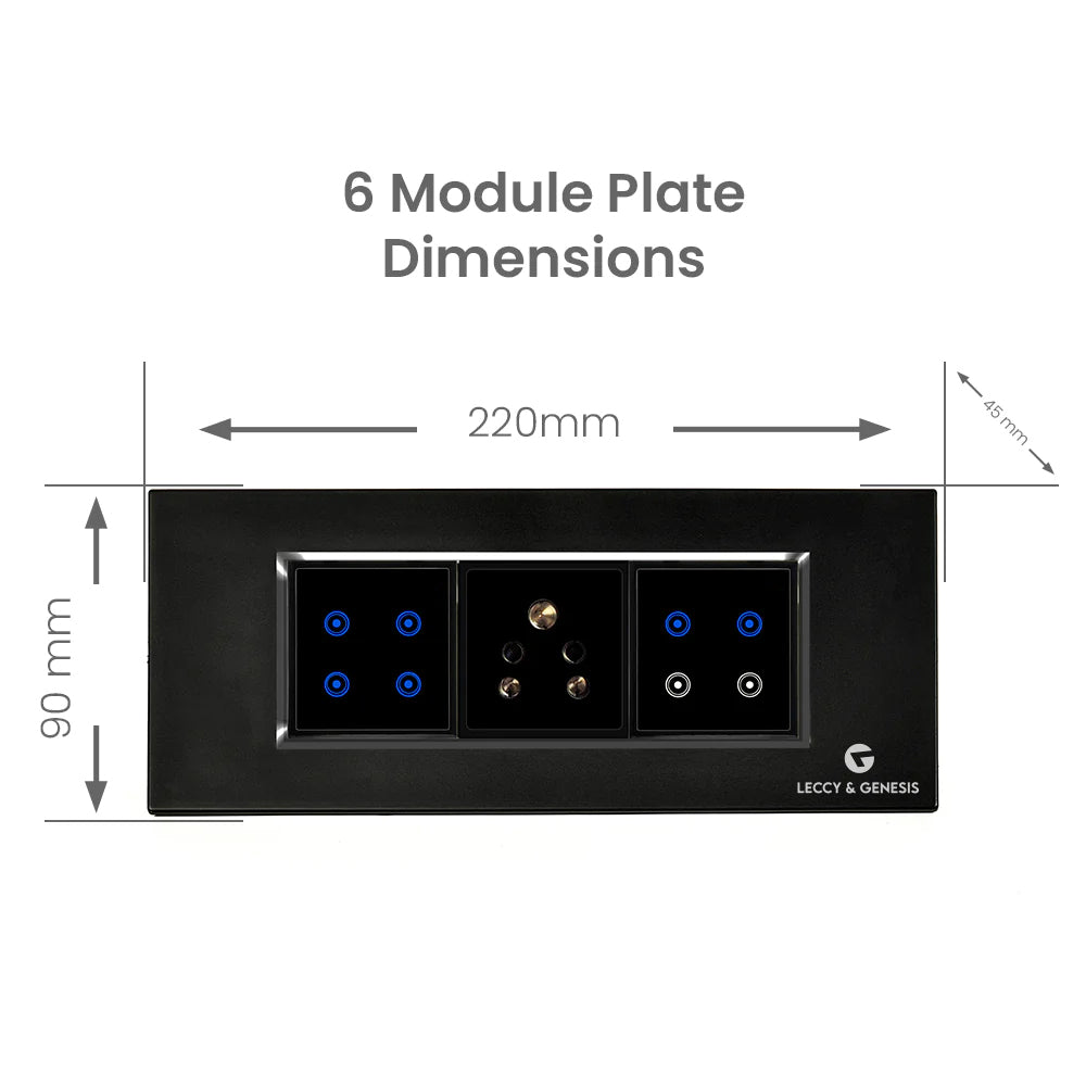 Smart switch board for home | Compatible with Alexa & Ok Google – Leccy ...
